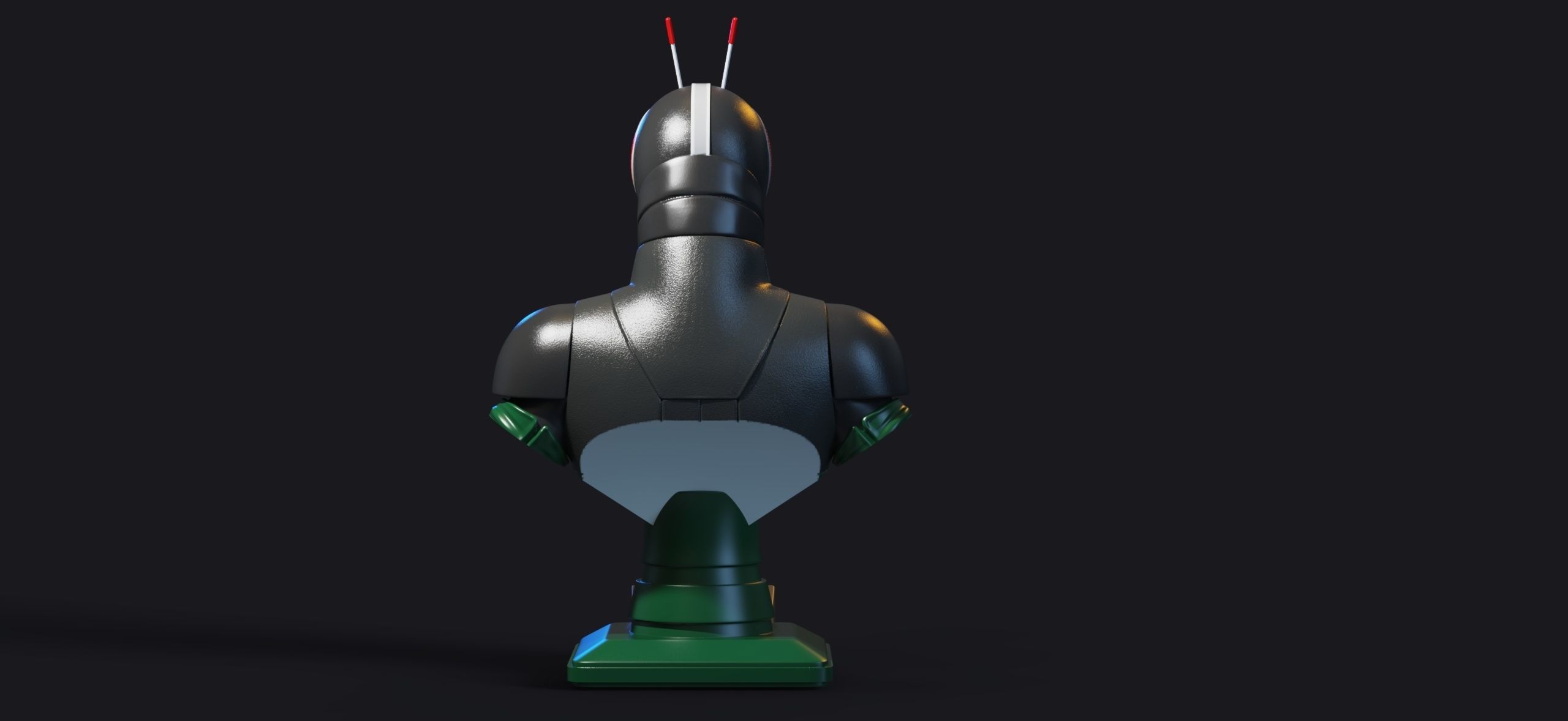 Bust black rx 3D model 3D printable | CGTrader