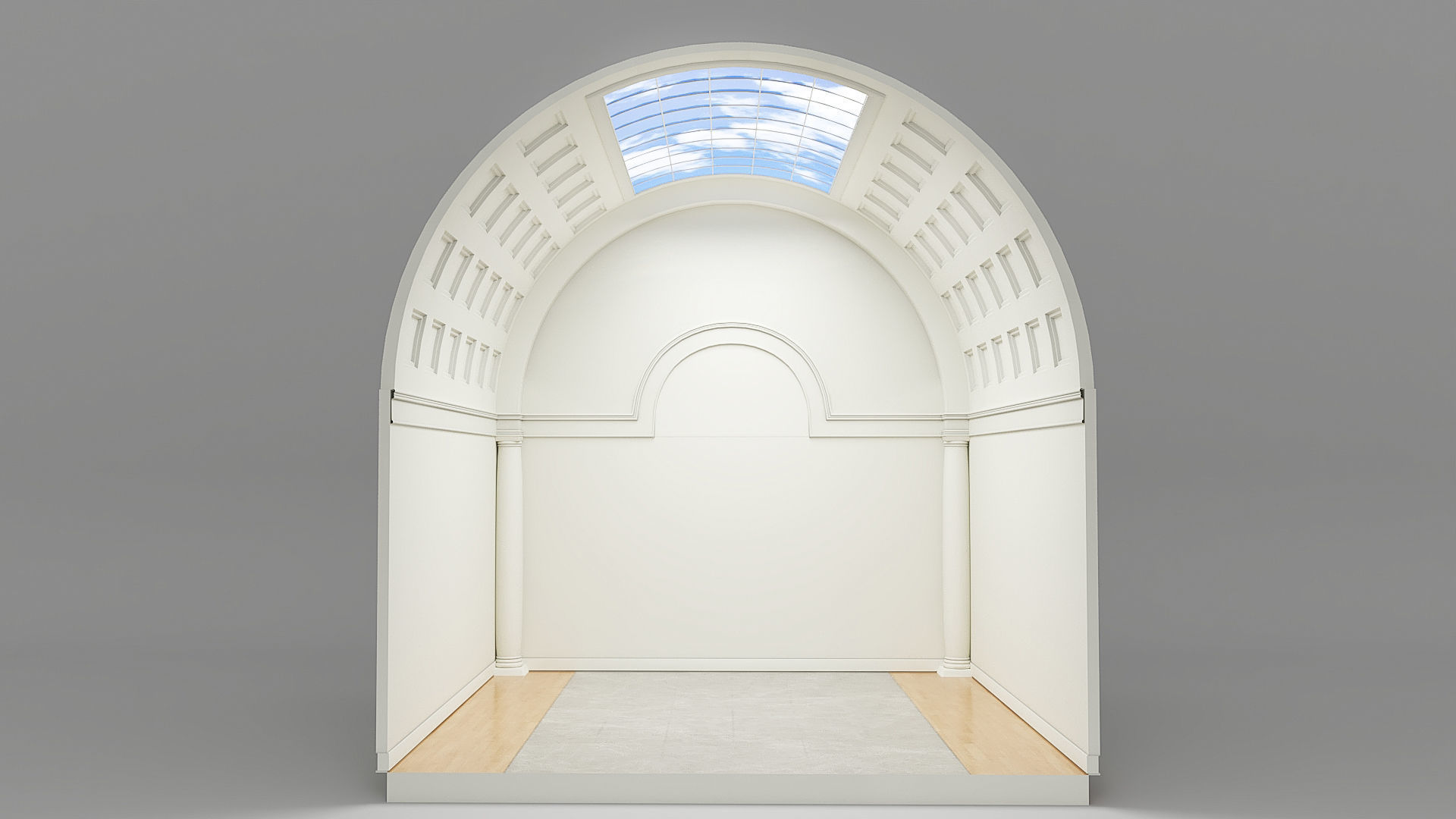 3D model Modular low poly museum VR / AR / low-poly | CGTrader