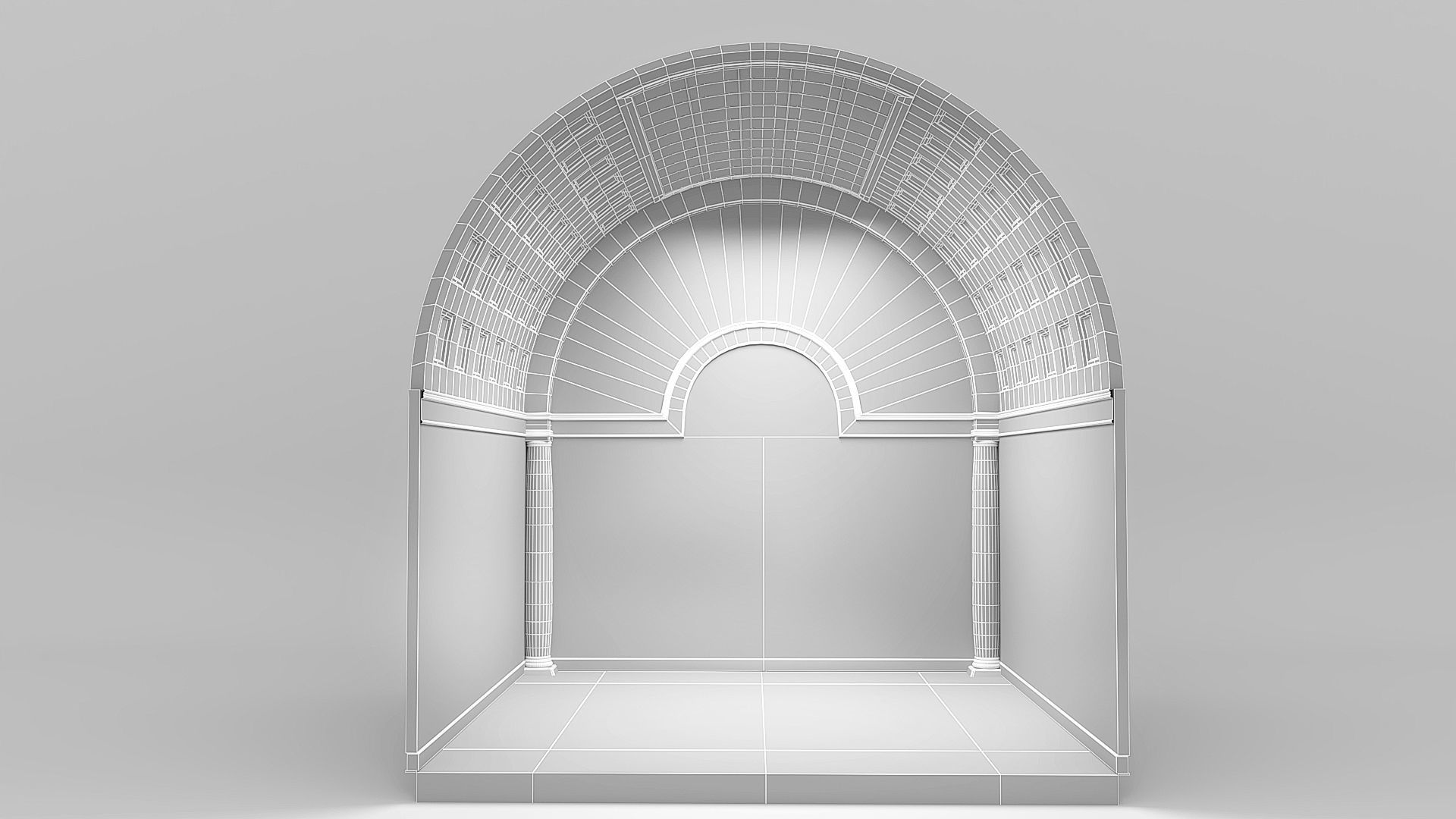 3D model Modular low poly museum VR / AR / low-poly | CGTrader