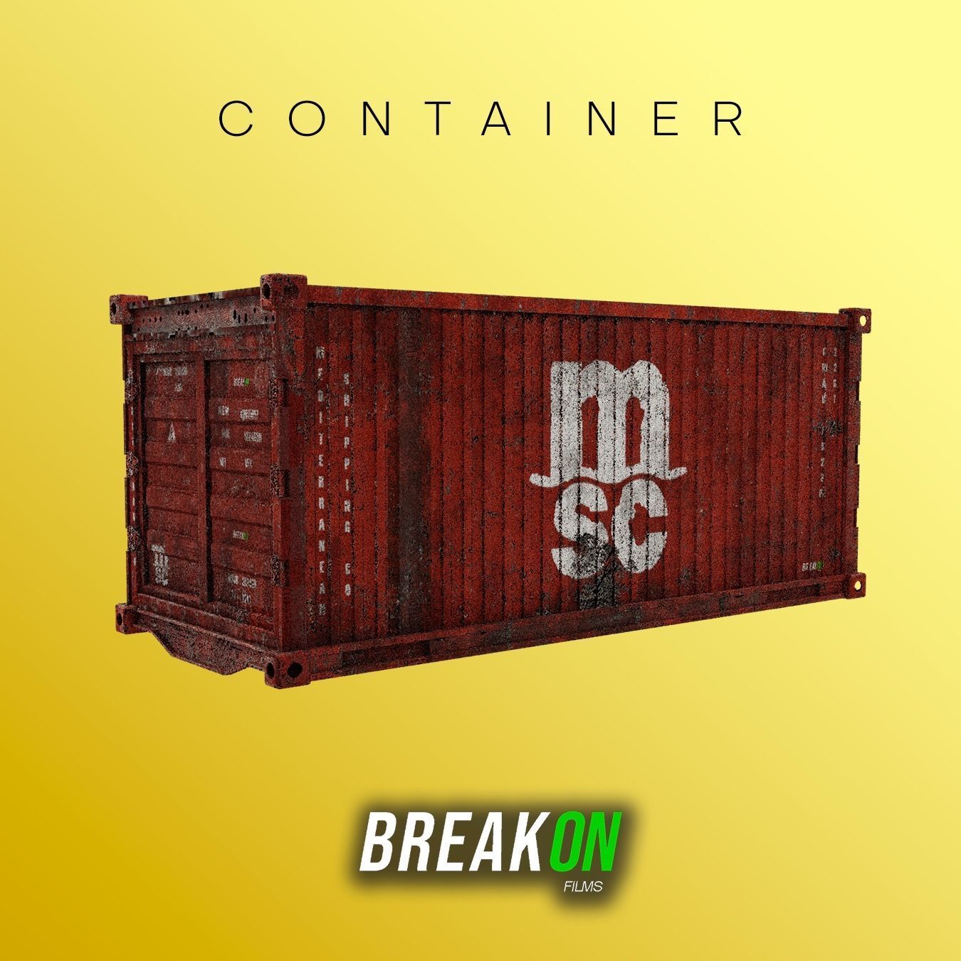 3D model CONTAINER MSC VR / AR / low-poly | CGTrader