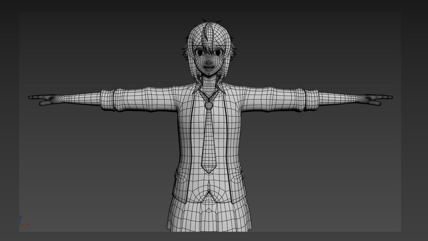 Tomo chan VRChat 3D model rigged | CGTrader
