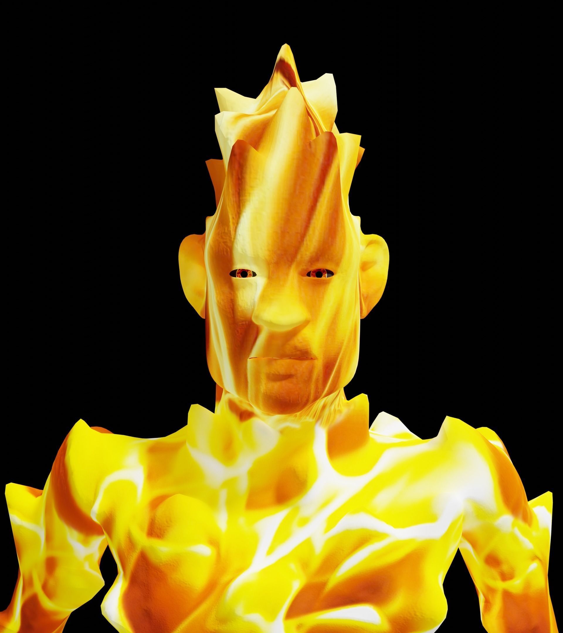 3D model Fire Ghost - Volcano VR / AR / low-poly | CGTrader