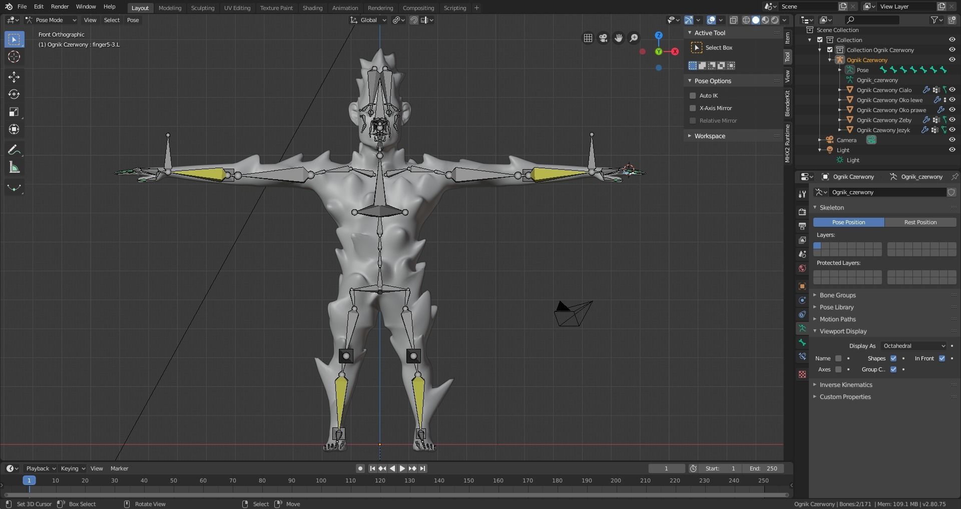 3D model Fire Ghost - Volcano VR / AR / low-poly | CGTrader