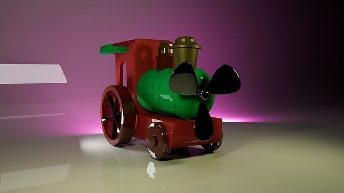 3D model Train toy VR / AR / low-poly | CGTrader