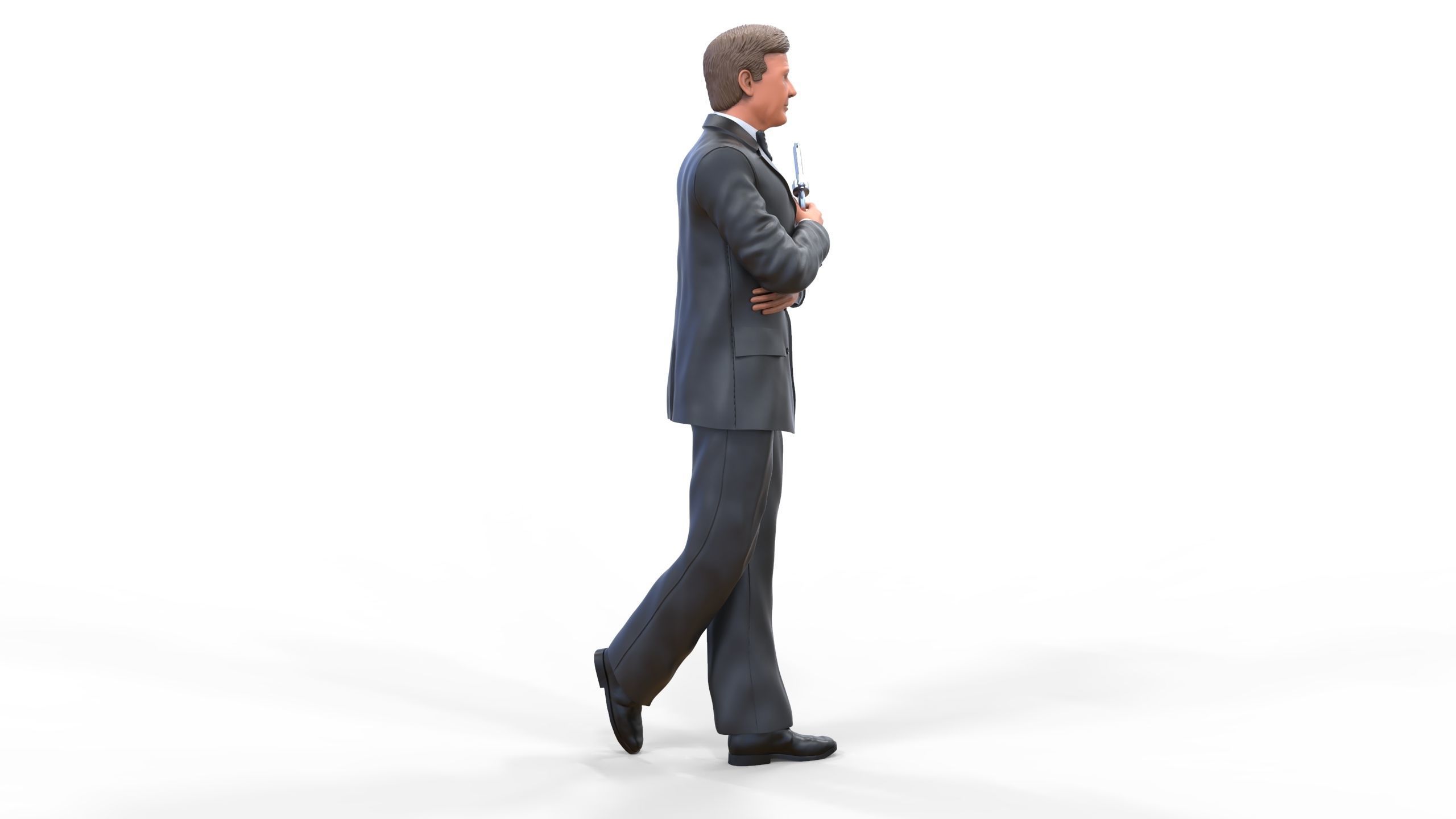 Roger Moore James Bond 3D model 3D printable | CGTrader