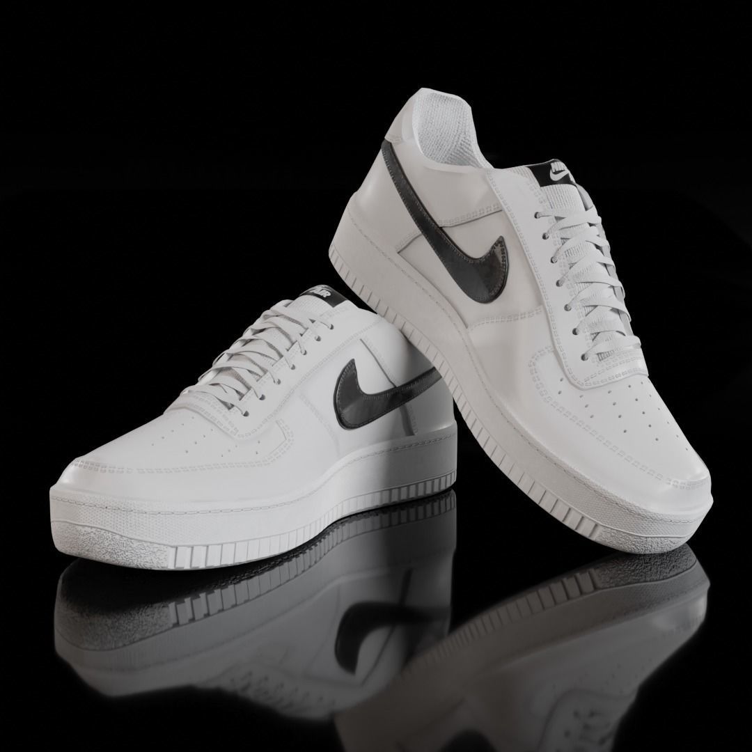 Nike Air Force 1 Shoes free 3D model | CGTrader