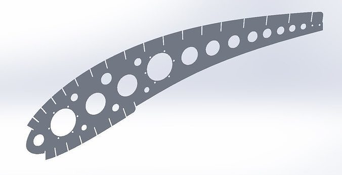 Wind turbine wing rib 3D model | CGTrader