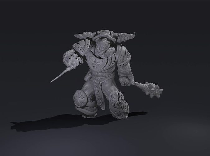 Hulking Vermin - Beast Marine 1 - Presupported 3D model 3D printable ...