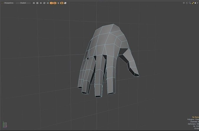 3D model hand basic low poly VR / AR / low-poly | CGTrader