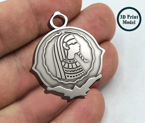Egyptian Motifs Ancient Pendant Egypt Pharaonic jewelry 3D model 3D ...