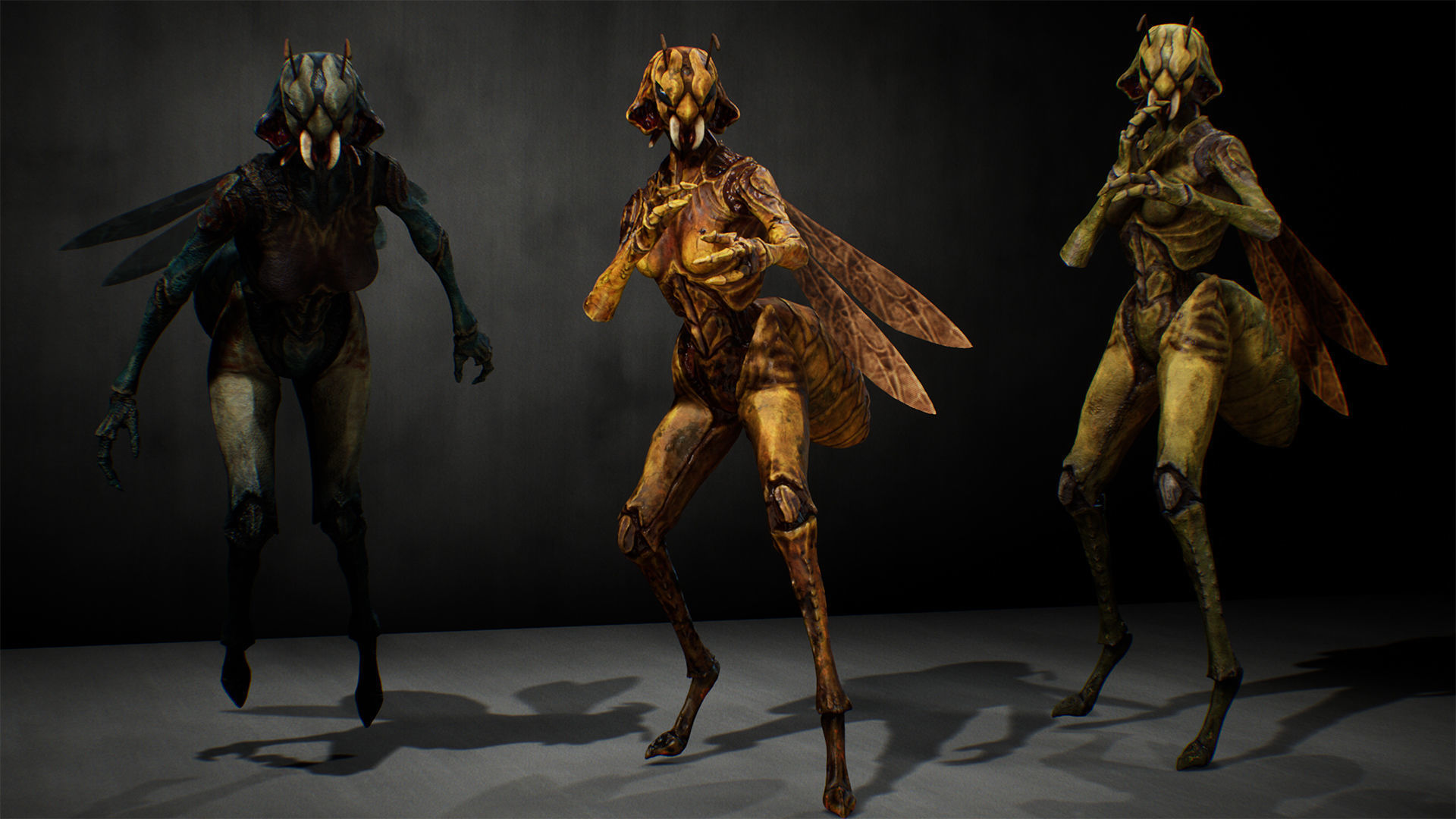 3D model Bee Girl VR / AR / low-poly | CGTrader