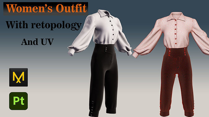 Womens Outfit free VR / AR / low-poly 3D model | CGTrader