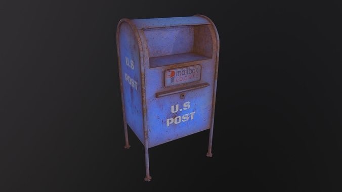 3D model Post Box 3D Model VR / AR / low-poly | CGTrader
