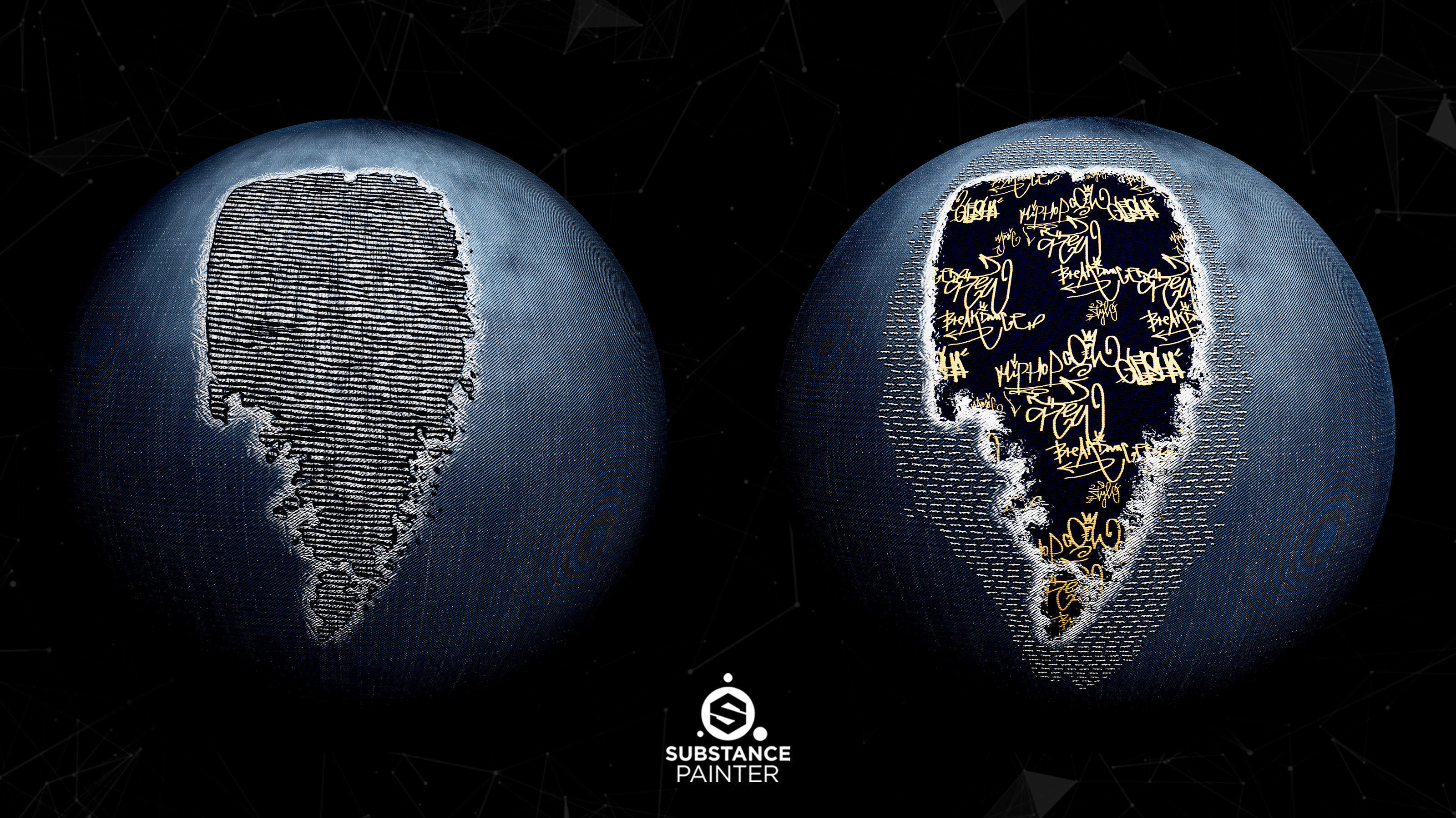 Ripped jeans effect brush for substance painter VOL03 Texture | CGTrader