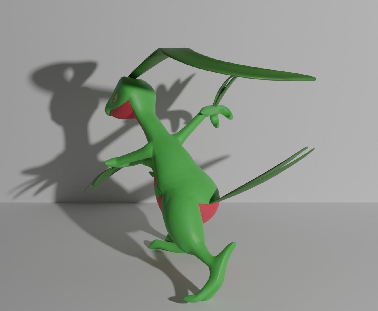 Grovyle pokemon 3D print model 3D model 3D printable | CGTrader