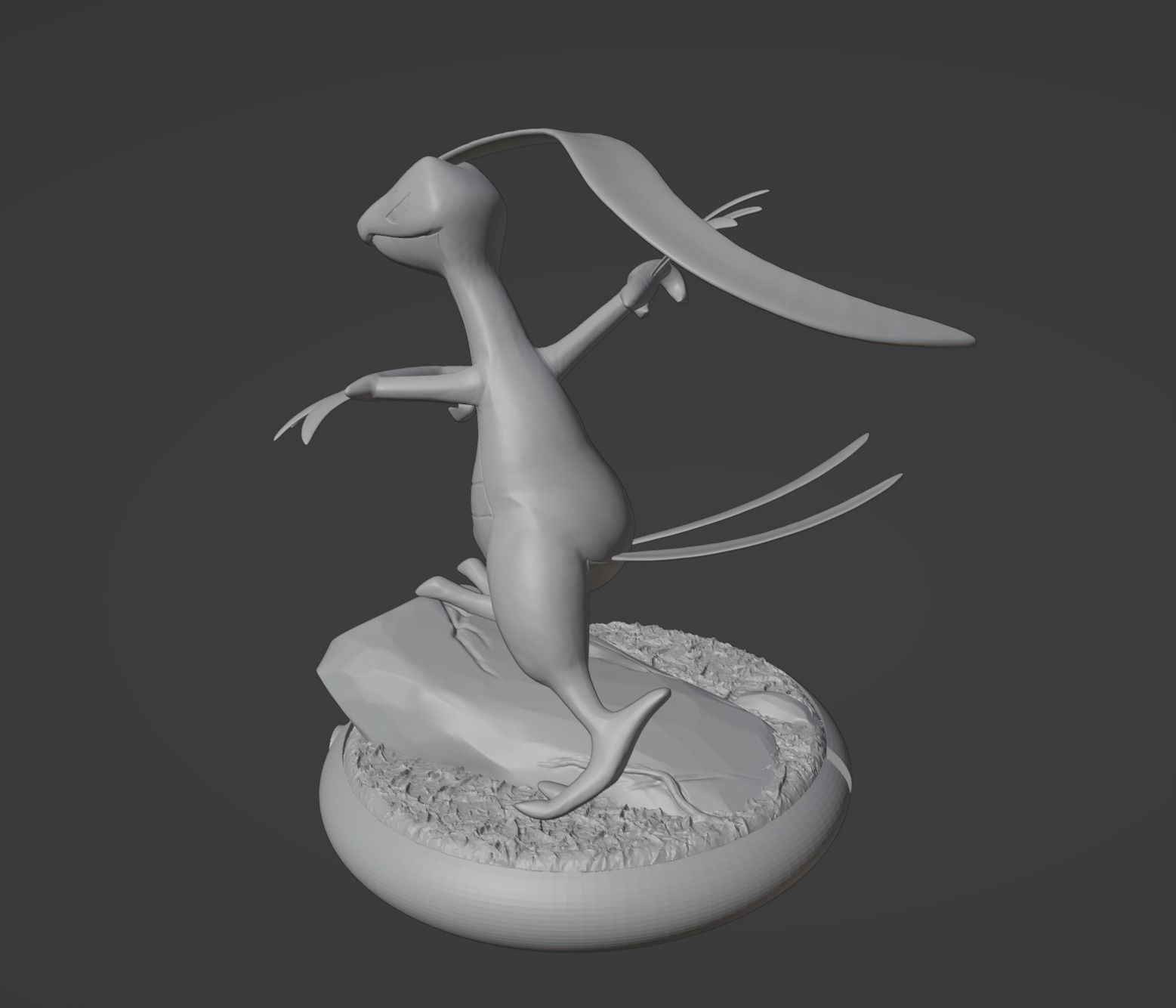 Grovyle pokemon 3D print model 3D model 3D printable | CGTrader