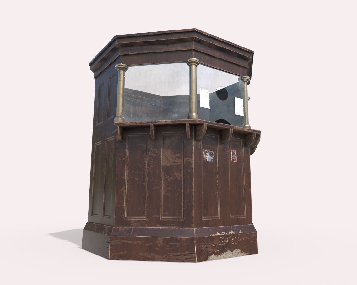 Ticket Booth 3D model | CGTrader