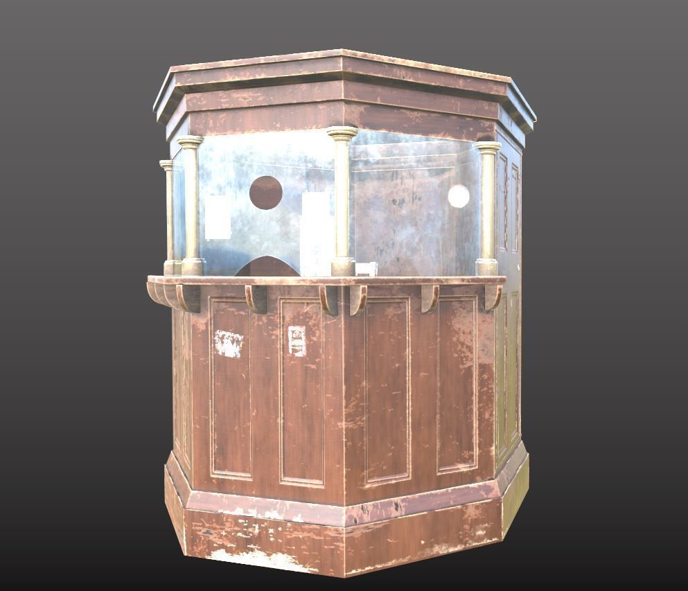 Ticket Booth 3D model | CGTrader