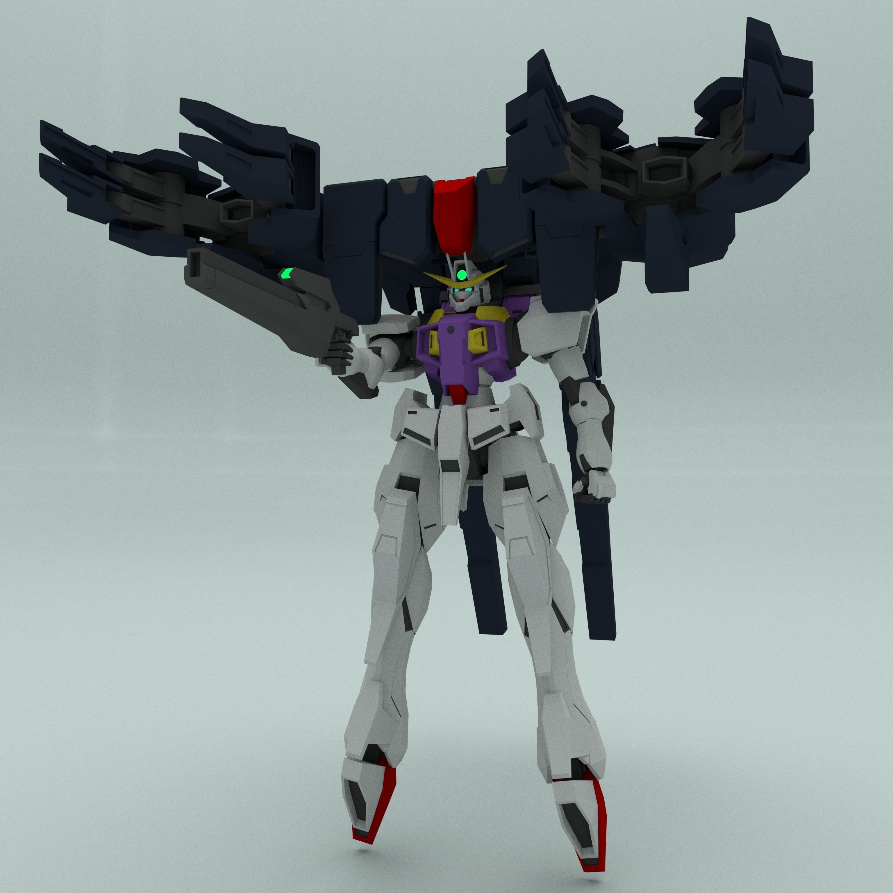 CB-002 Raphael Gundam 3D model | CGTrader