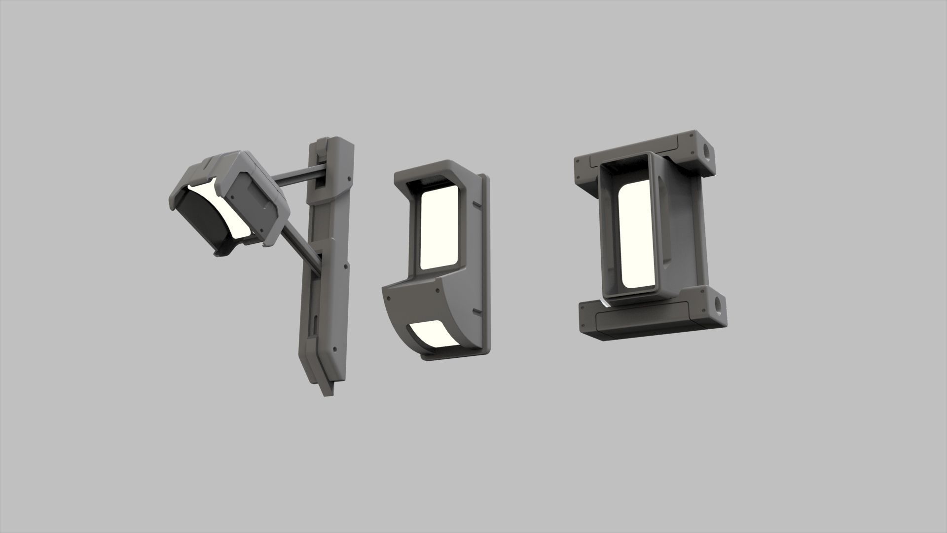 sci fi lighting 9 3D model | CGTrader