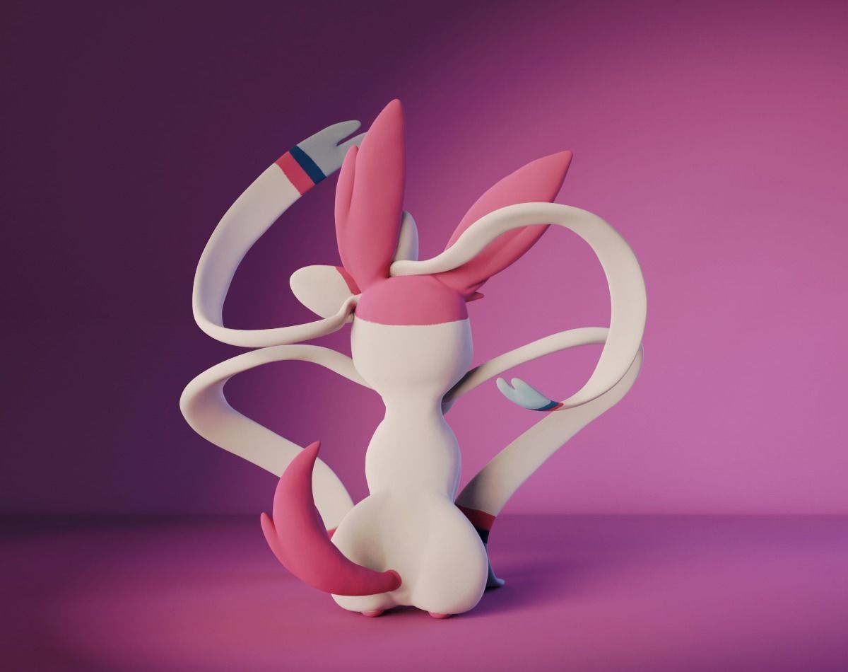 Pokemon Sylveon 3D Print 3D model 3D printable | CGTrader