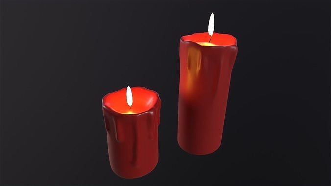 3D model Candles 3D Model VR / AR / low-poly | CGTrader