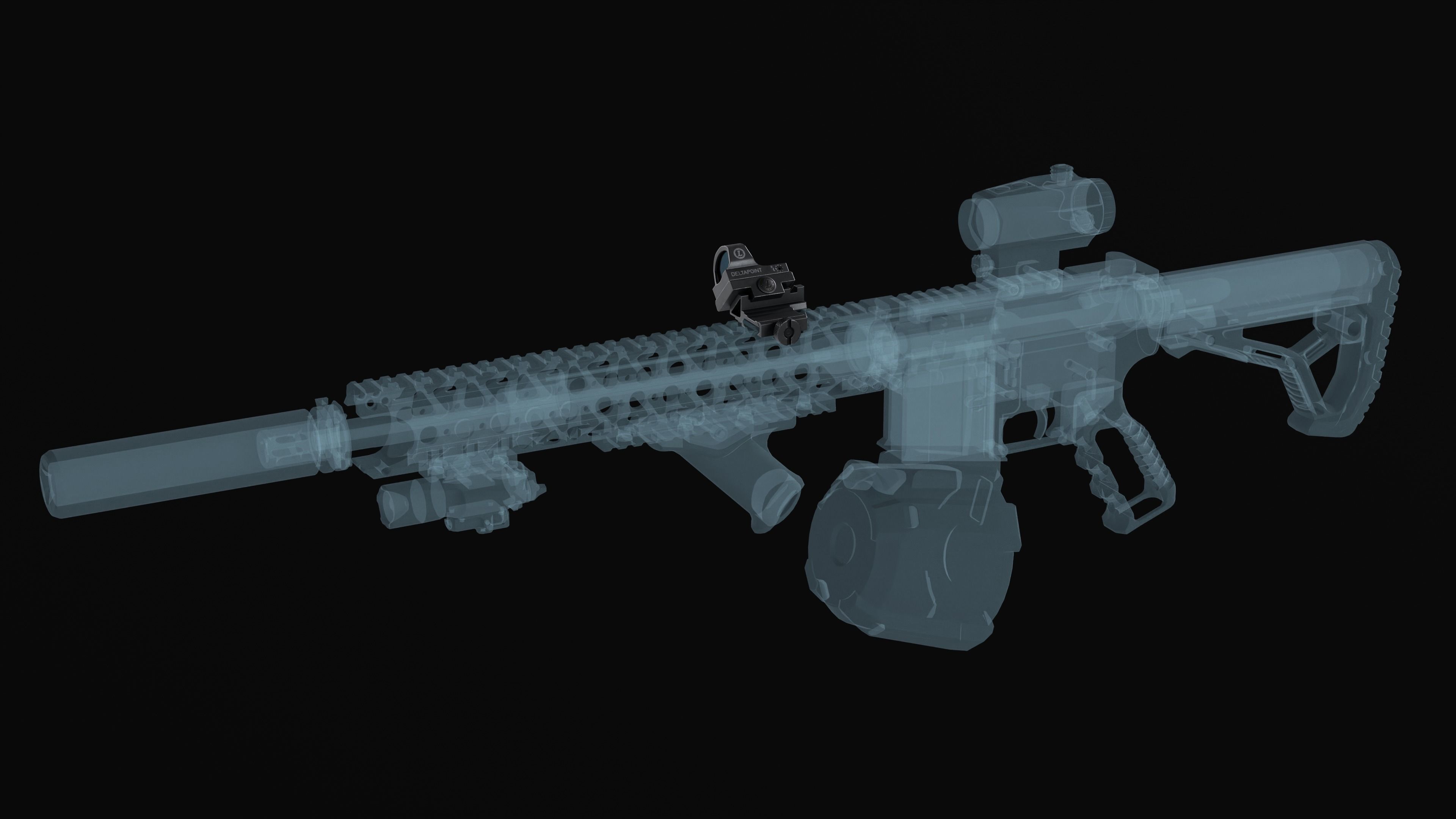 3D model Leupold DeltaPoint Red dot sight 45 Degree Angled VR / AR ...