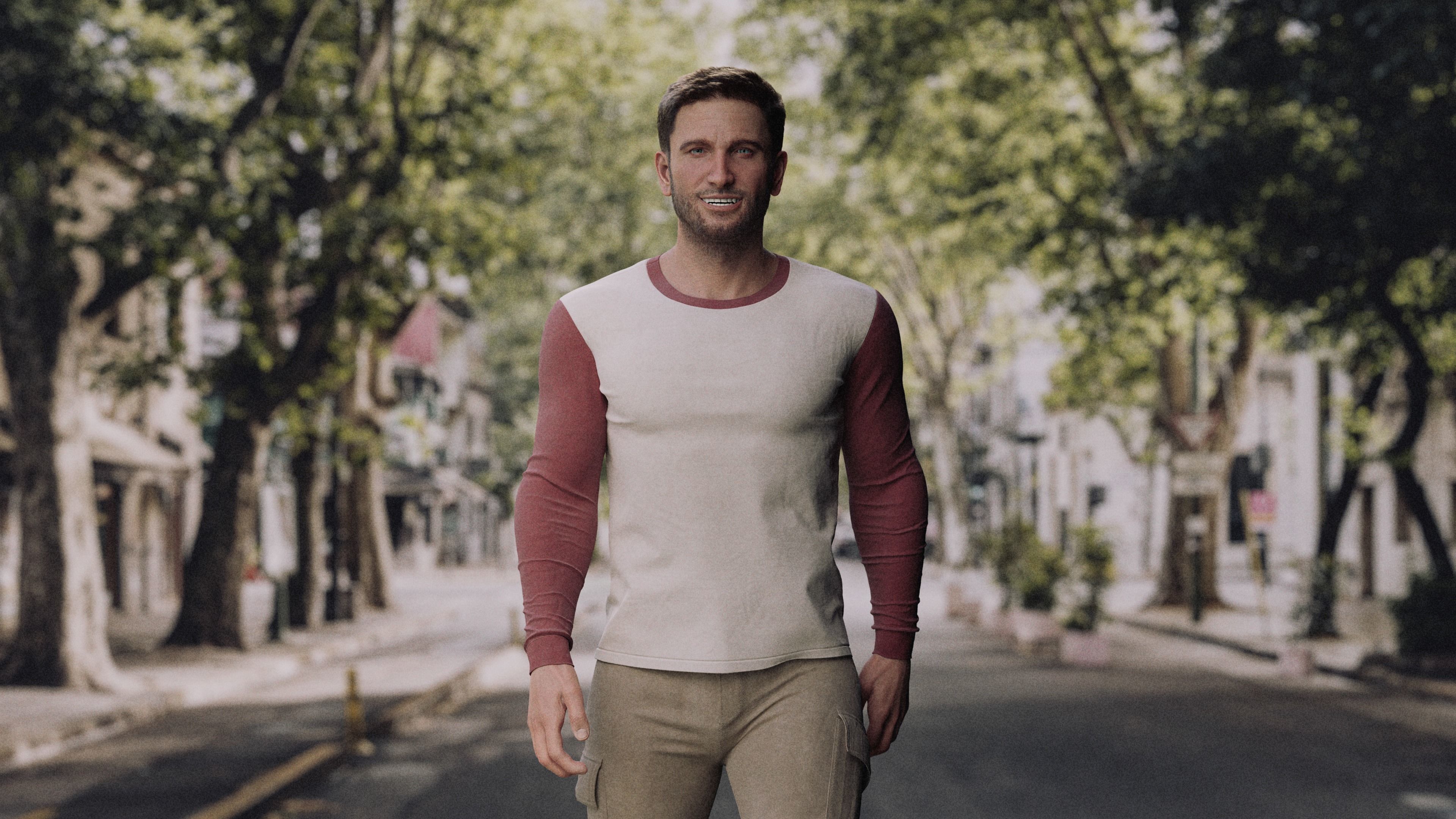 Character Michel 3D model rigged | CGTrader