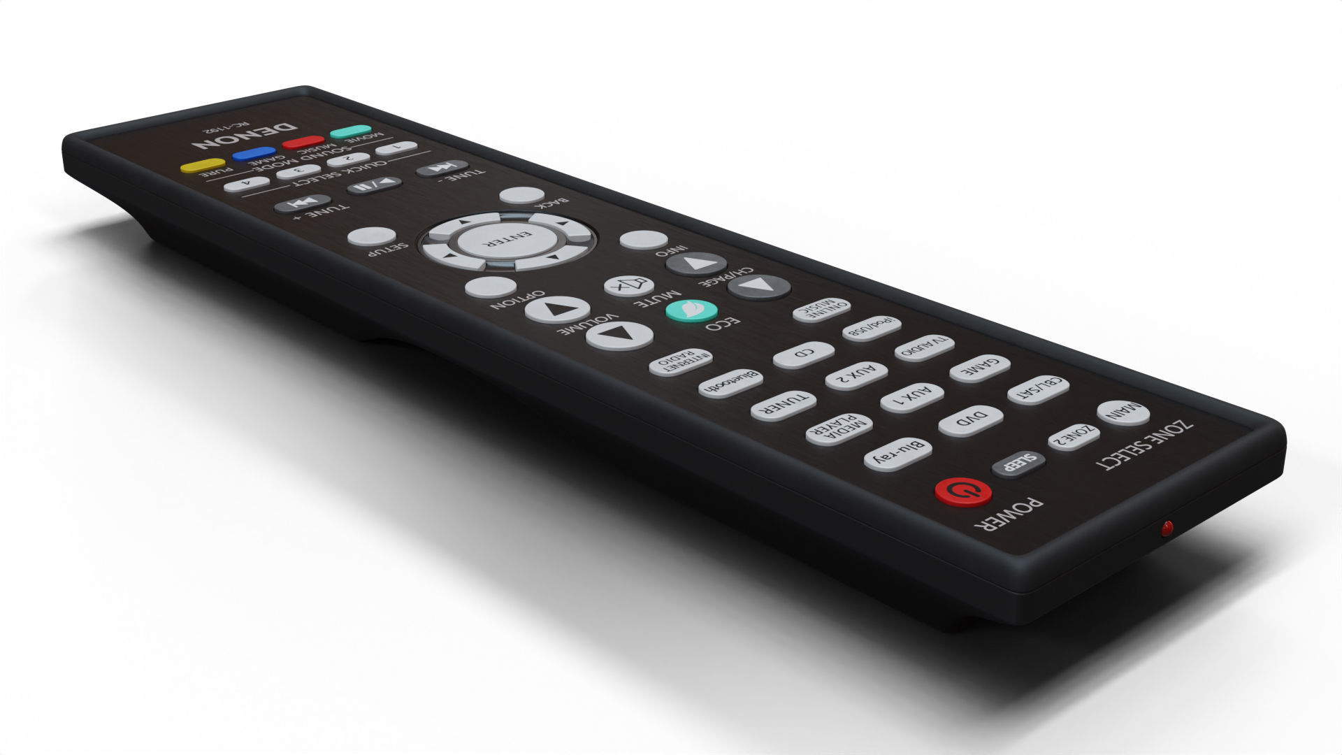 Denon Remote Control 3D model | CGTrader