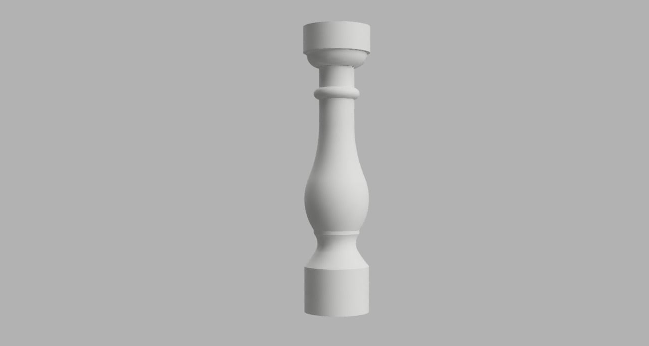 baluster and table leg 3D model | CGTrader