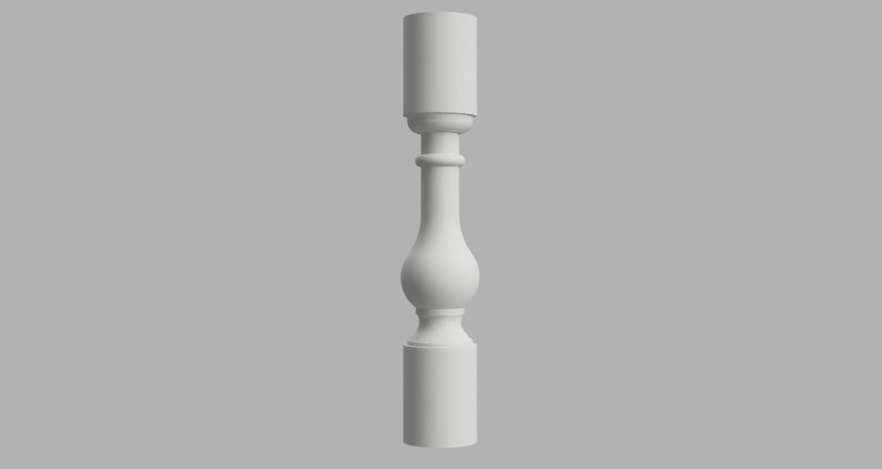 baluster and table leg 3D model | CGTrader