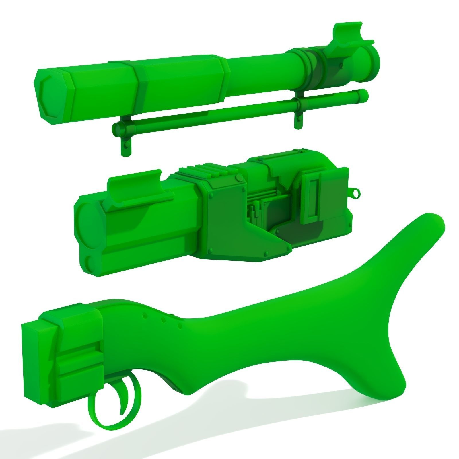 Mandalorian Rifle 3D model 3D printable | CGTrader