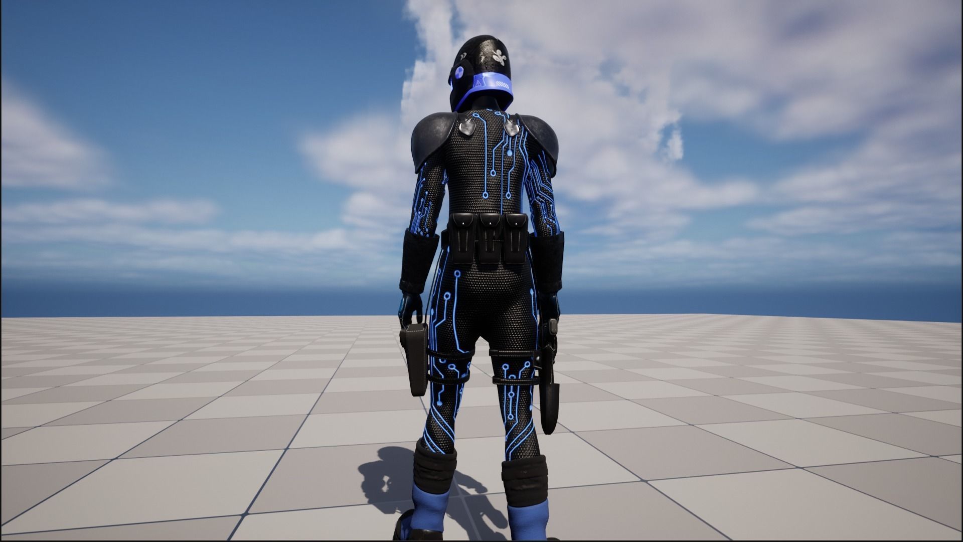 Tech Costume and props for Manny and Quinn Characters 3D model animated ...