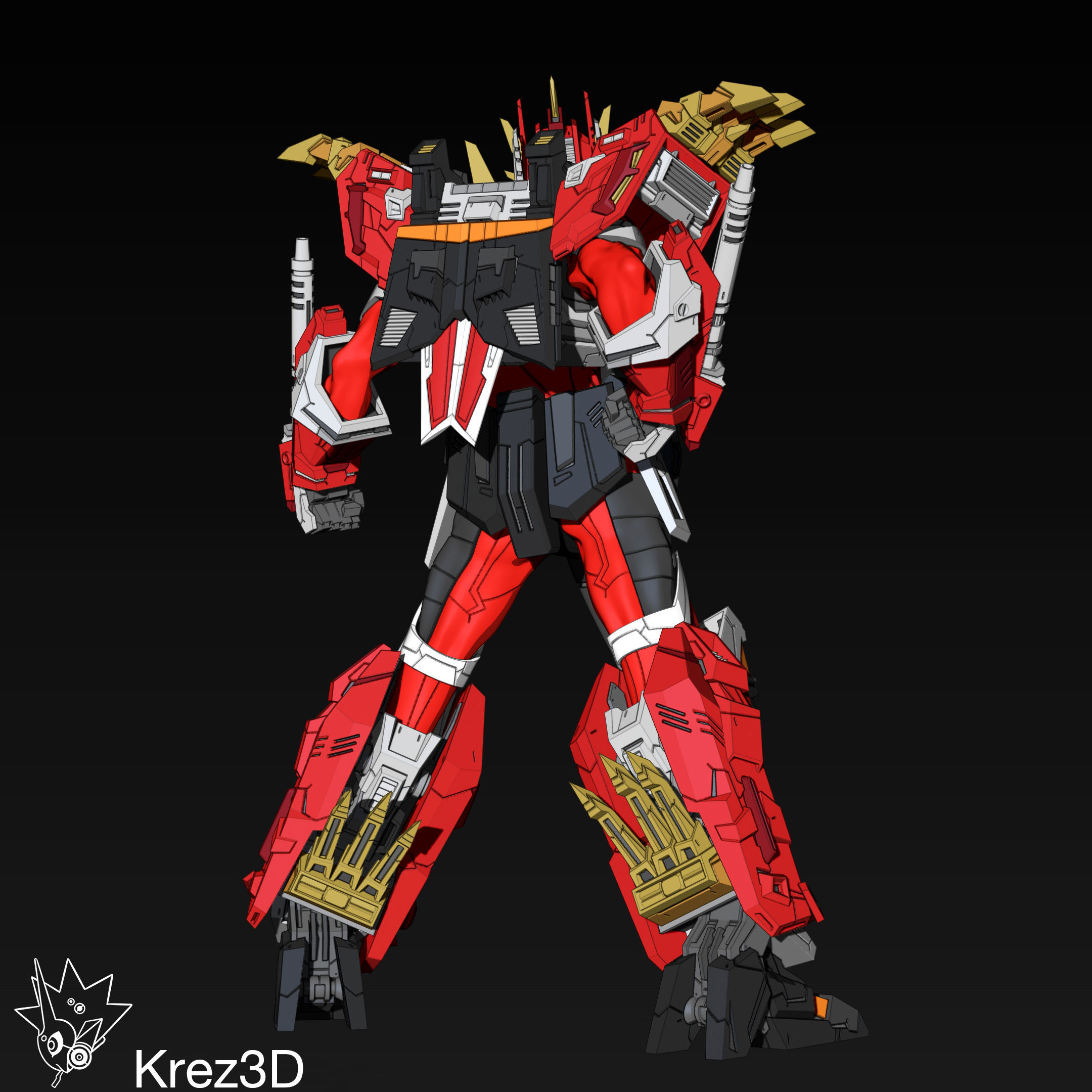 King Gridman 3D model 3D printable | CGTrader