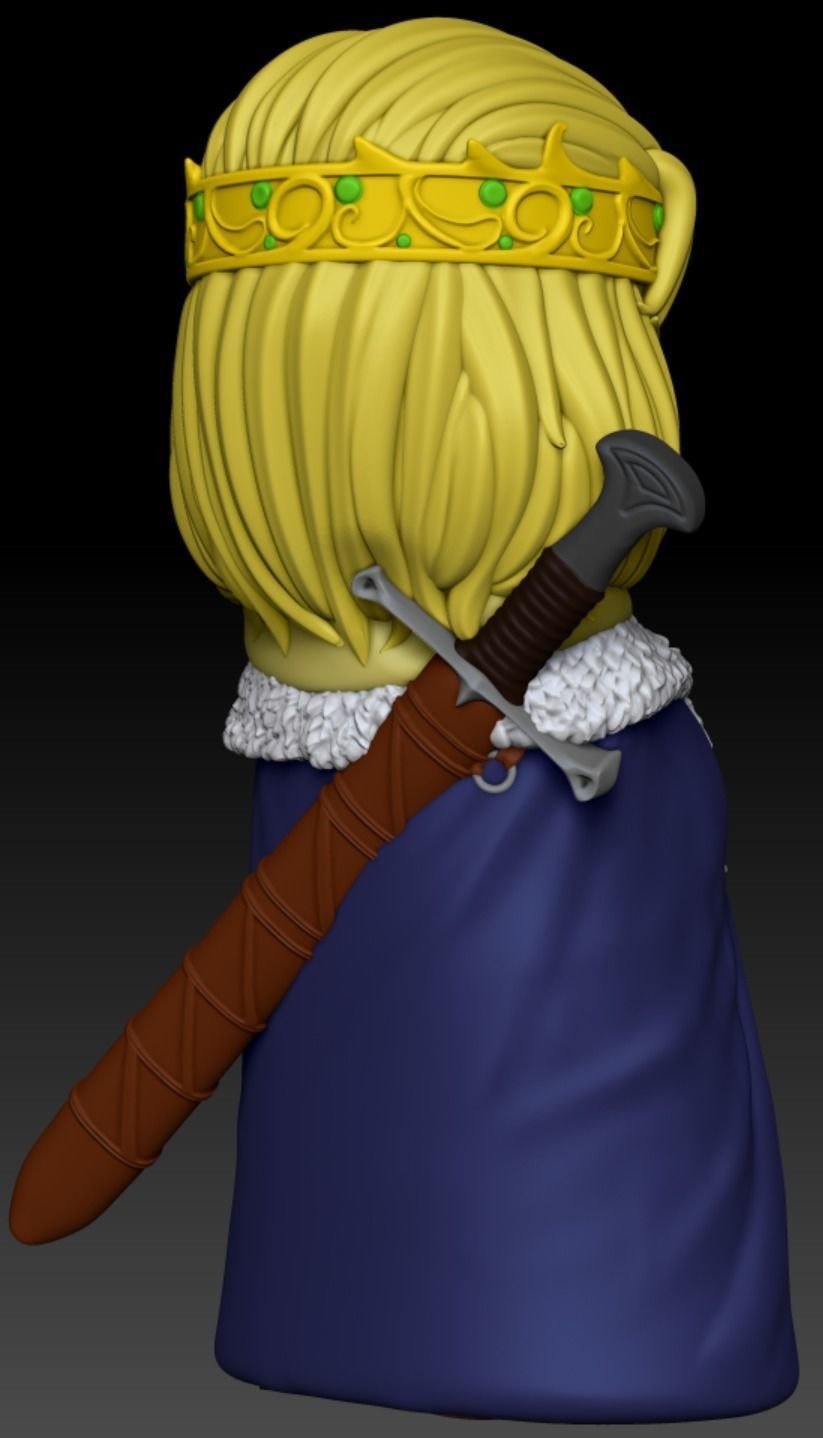 Alphadia Genesis King Augustine Cartoon Chubby Chibi Figure 3D model 3D ...