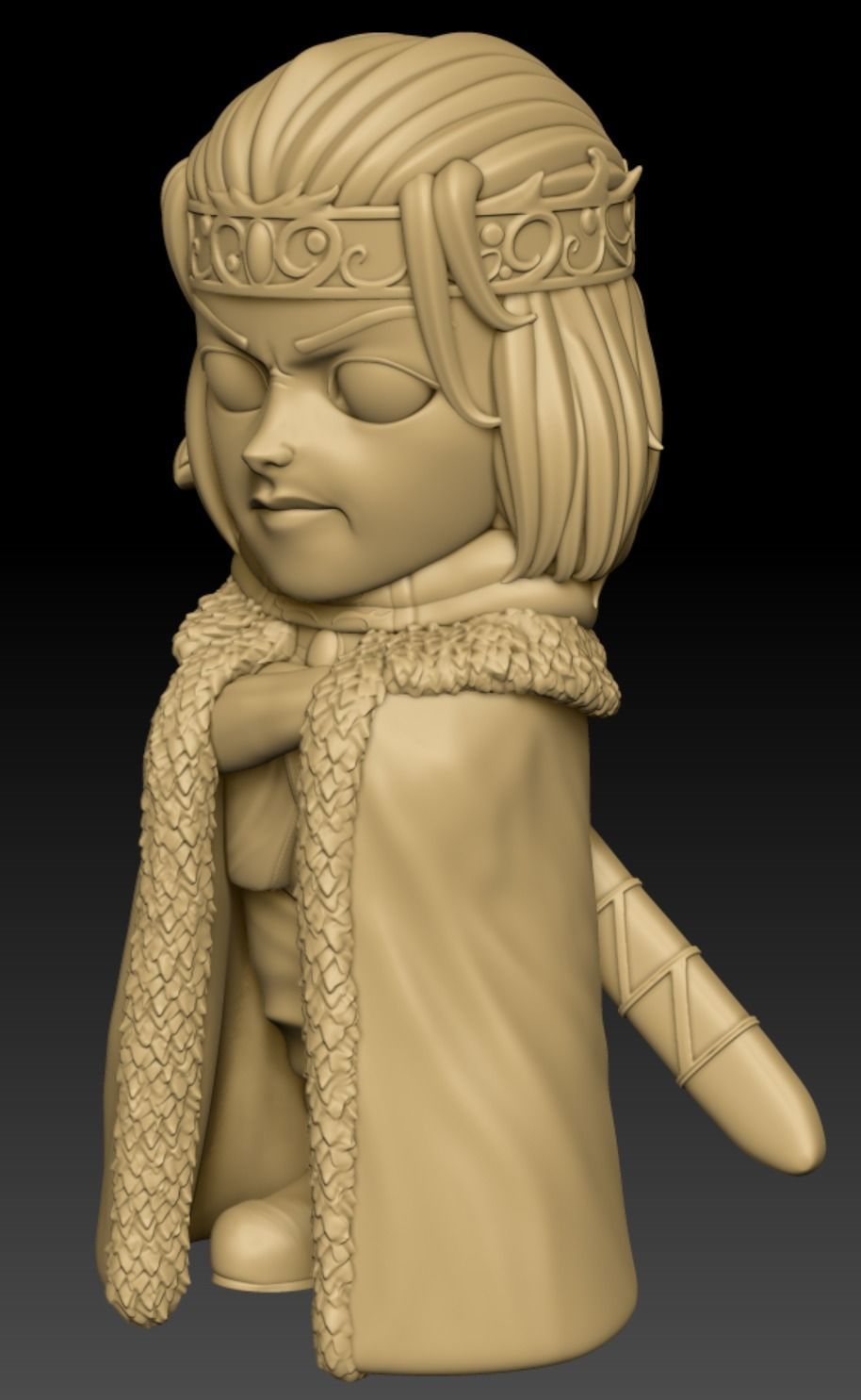 Alphadia Genesis King Augustine Cartoon Chubby Chibi Figure 3D model 3D ...