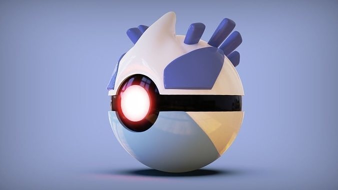 Lugia ball 3D model 3D printable | CGTrader