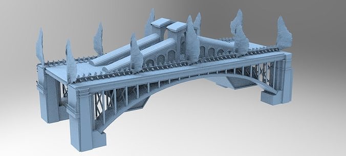 At Deco Bridge 2 3D model | CGTrader