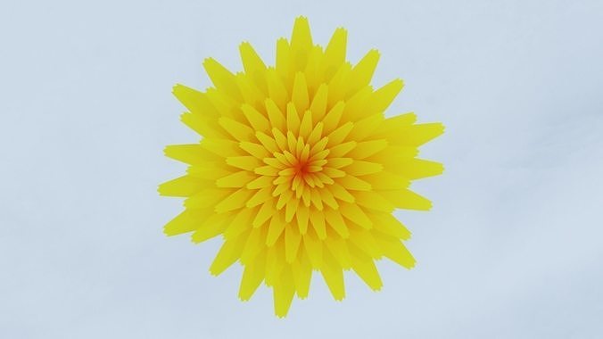 Custom Flower Whith Geometry Nodes free 3D model | CGTrader