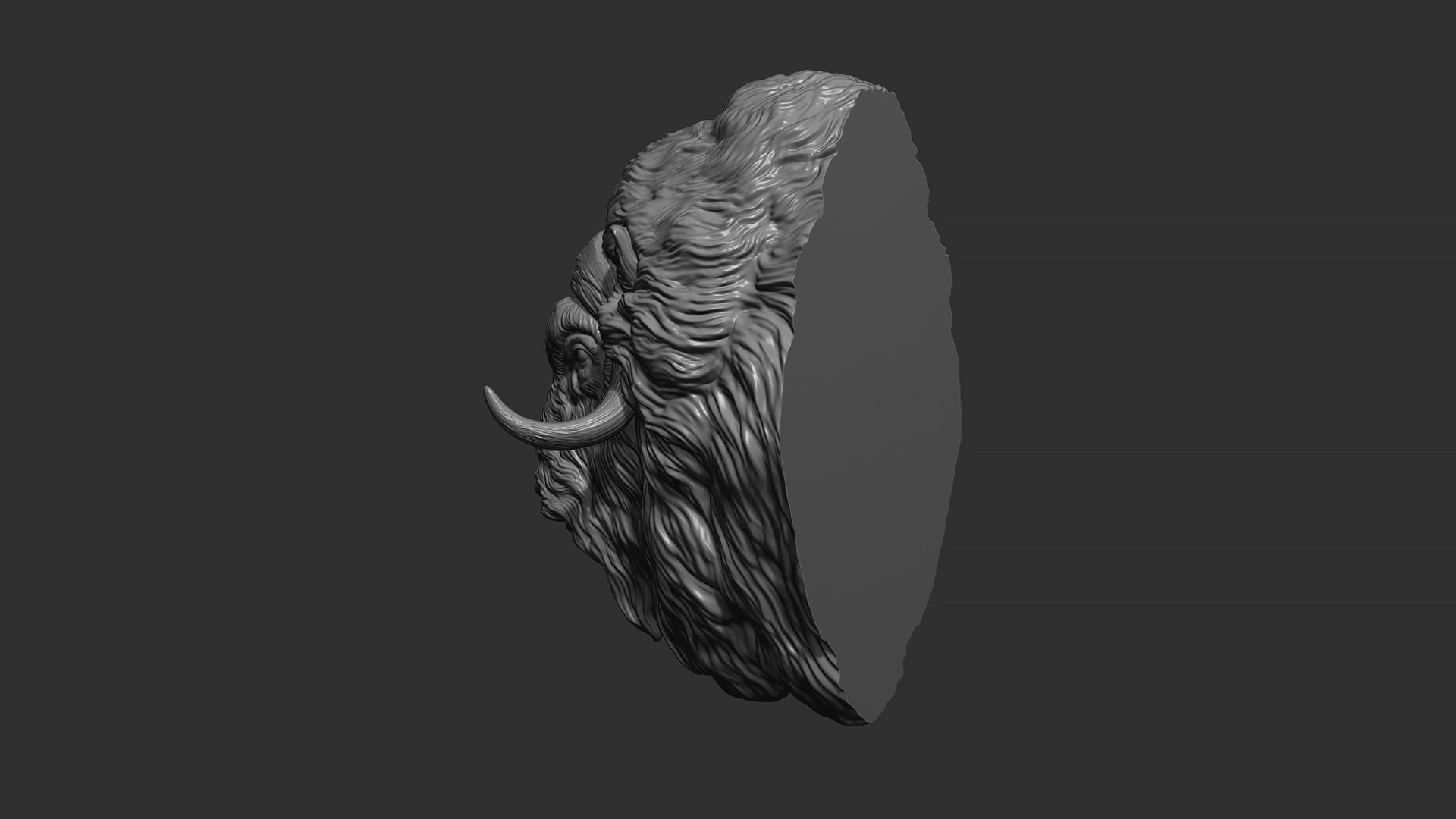Musk ox head bust 3D model 3D printable | CGTrader