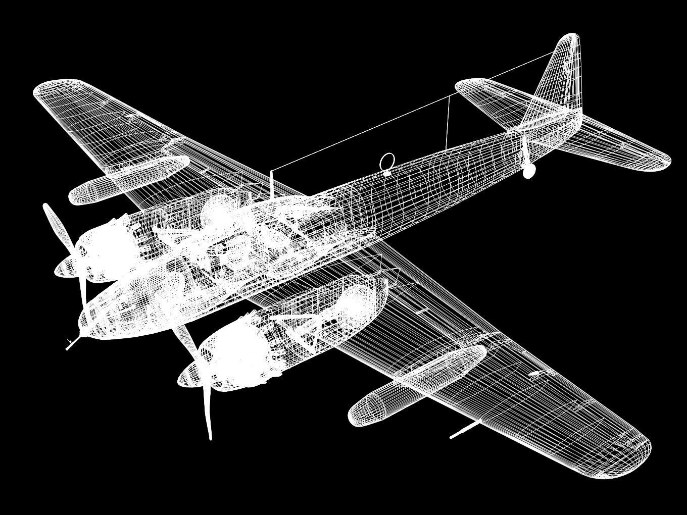 kugisho P1Y1 ginga Frances 3D model | CGTrader