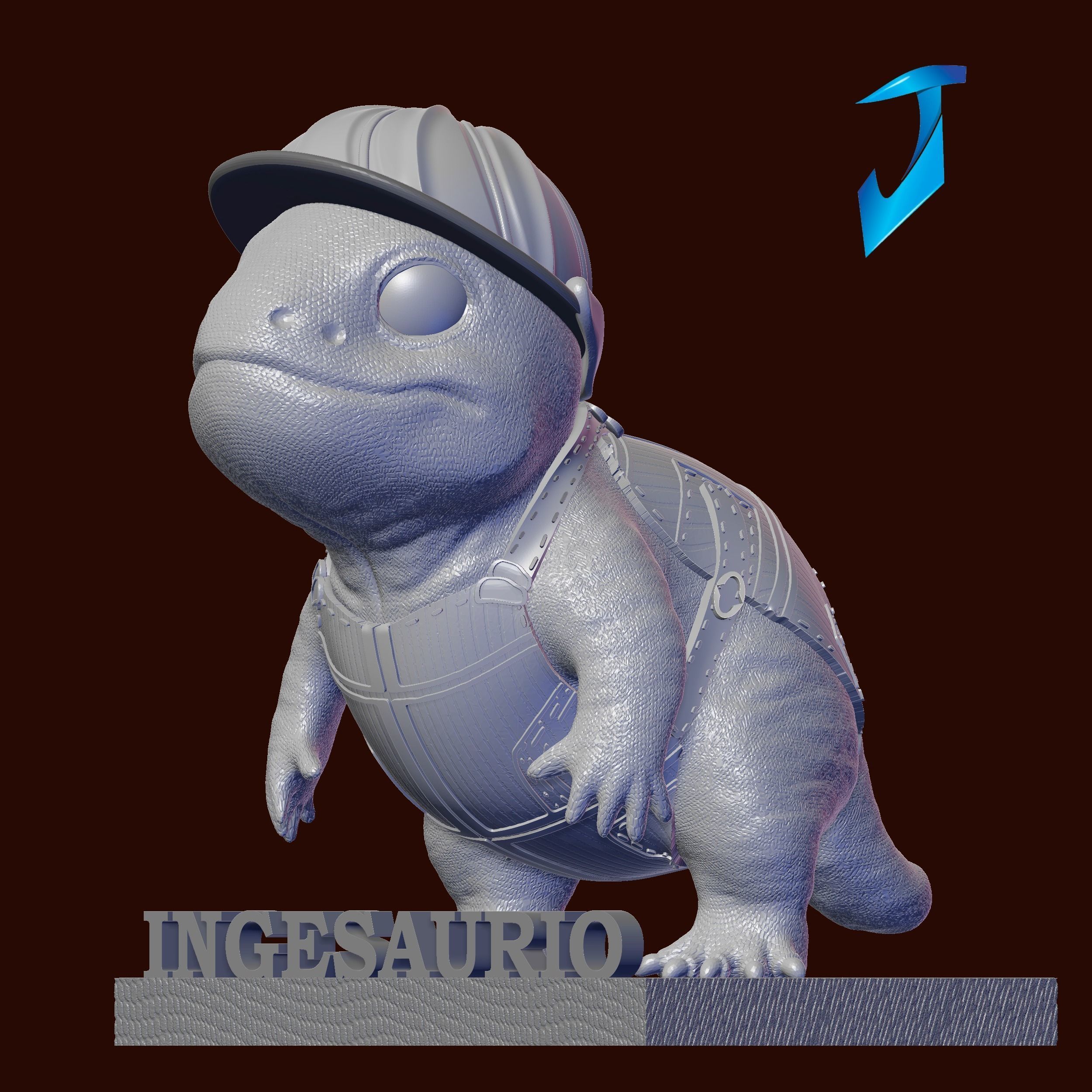 INGESAURIO DINOSAURIO INGENIERO 3D model 3D printable | CGTrader