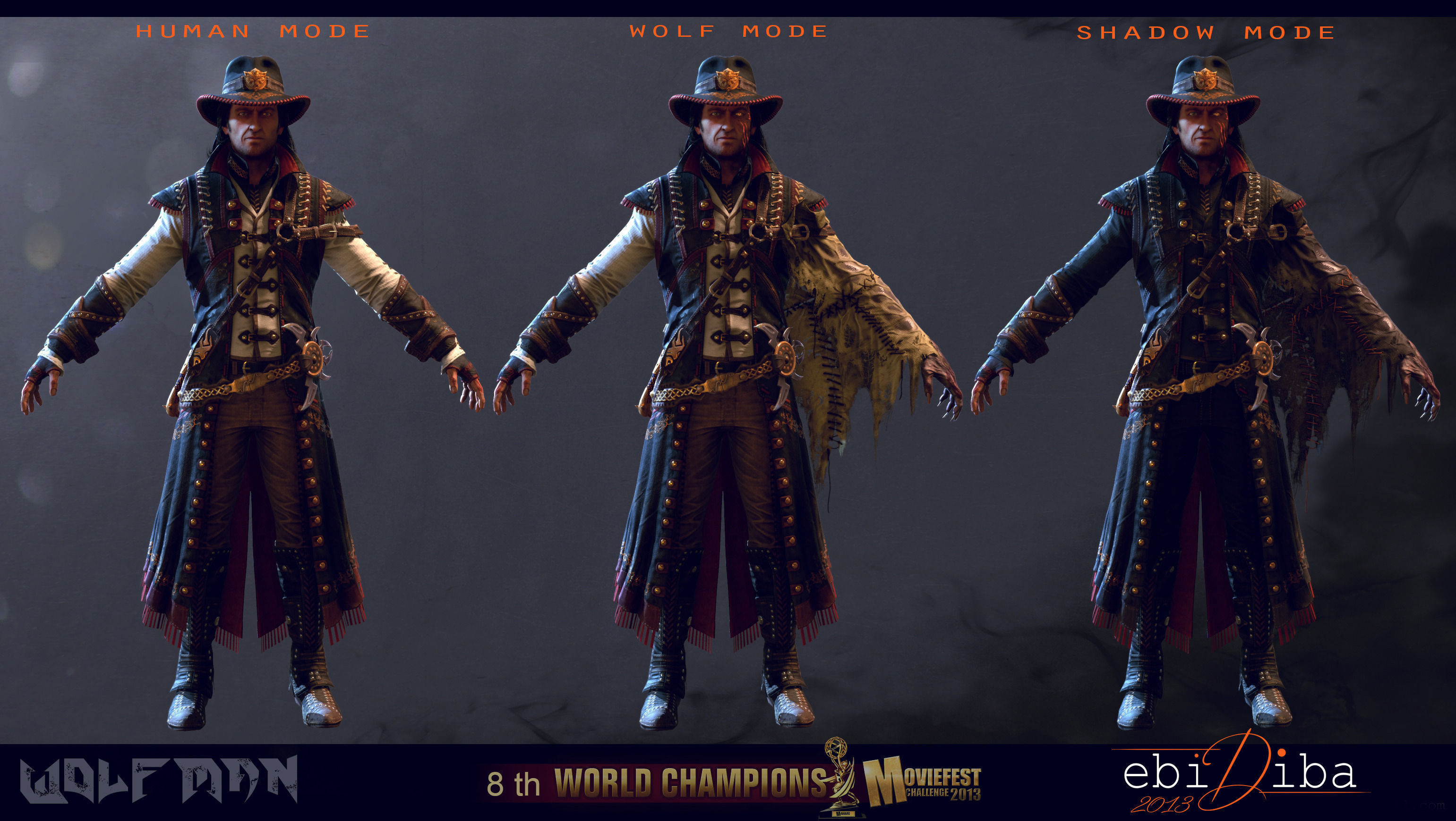 3D model wolf man -1 VR / AR / low-poly | CGTrader