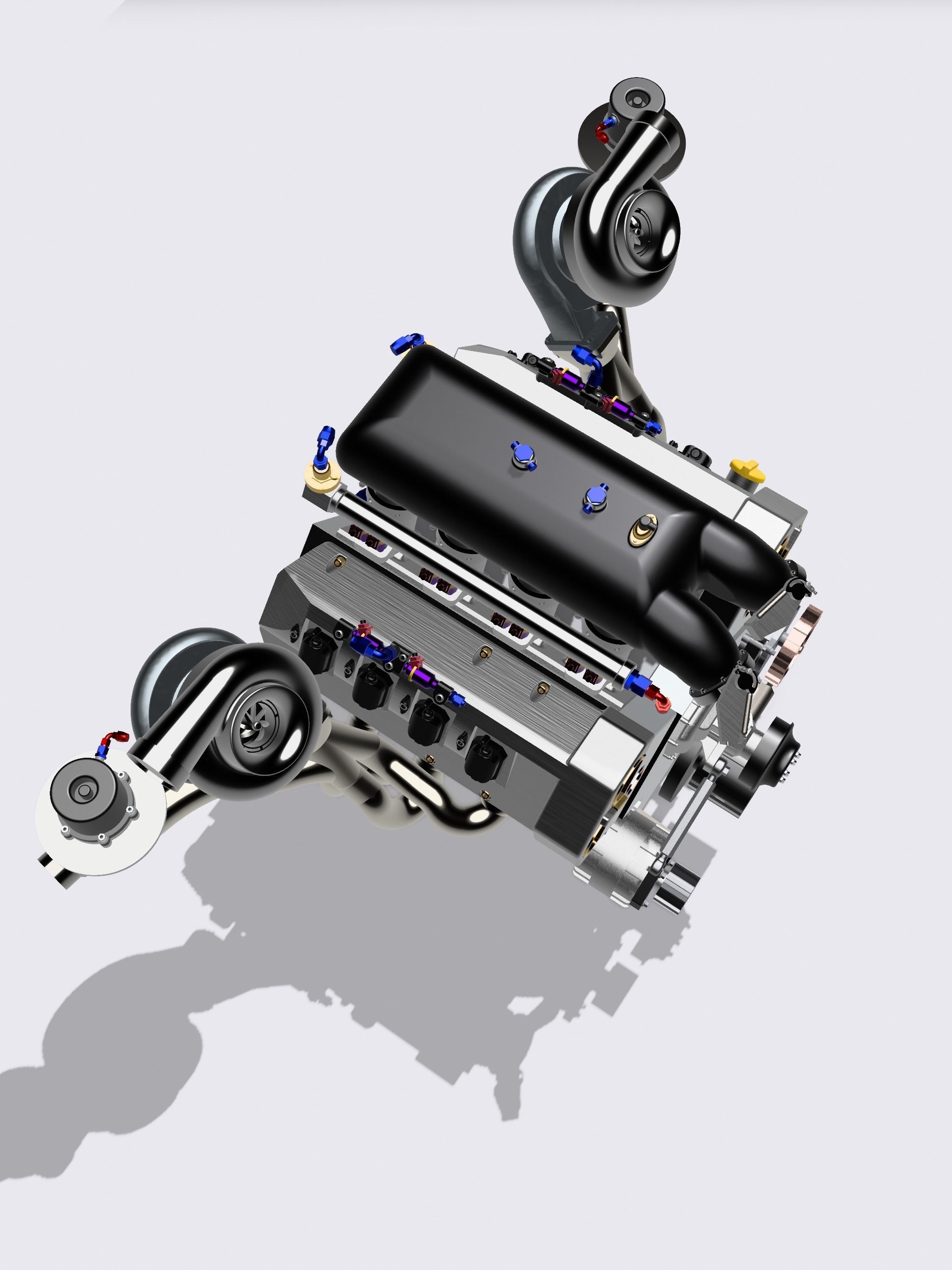 Mercedes Sauber C9 TT V8 Engine RWD Format w Gearbox 3D model 3D ...