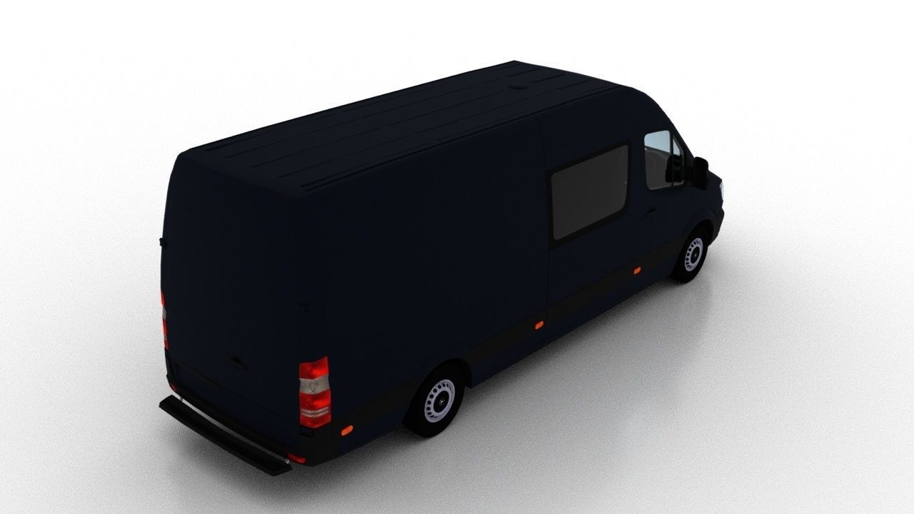Mercedes Benz Sprinter L3H2 2015 Crew Van UK 3D model | CGTrader