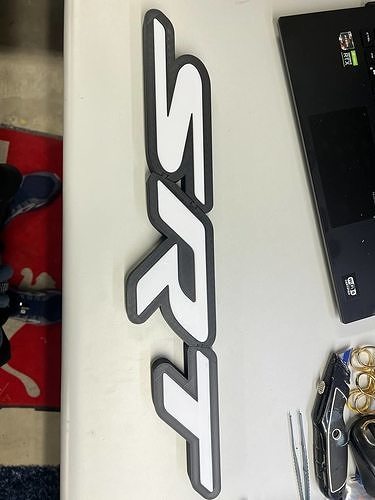 Dodge SRT Big Logo Two Version With Led 3D model 3D printable | CGTrader