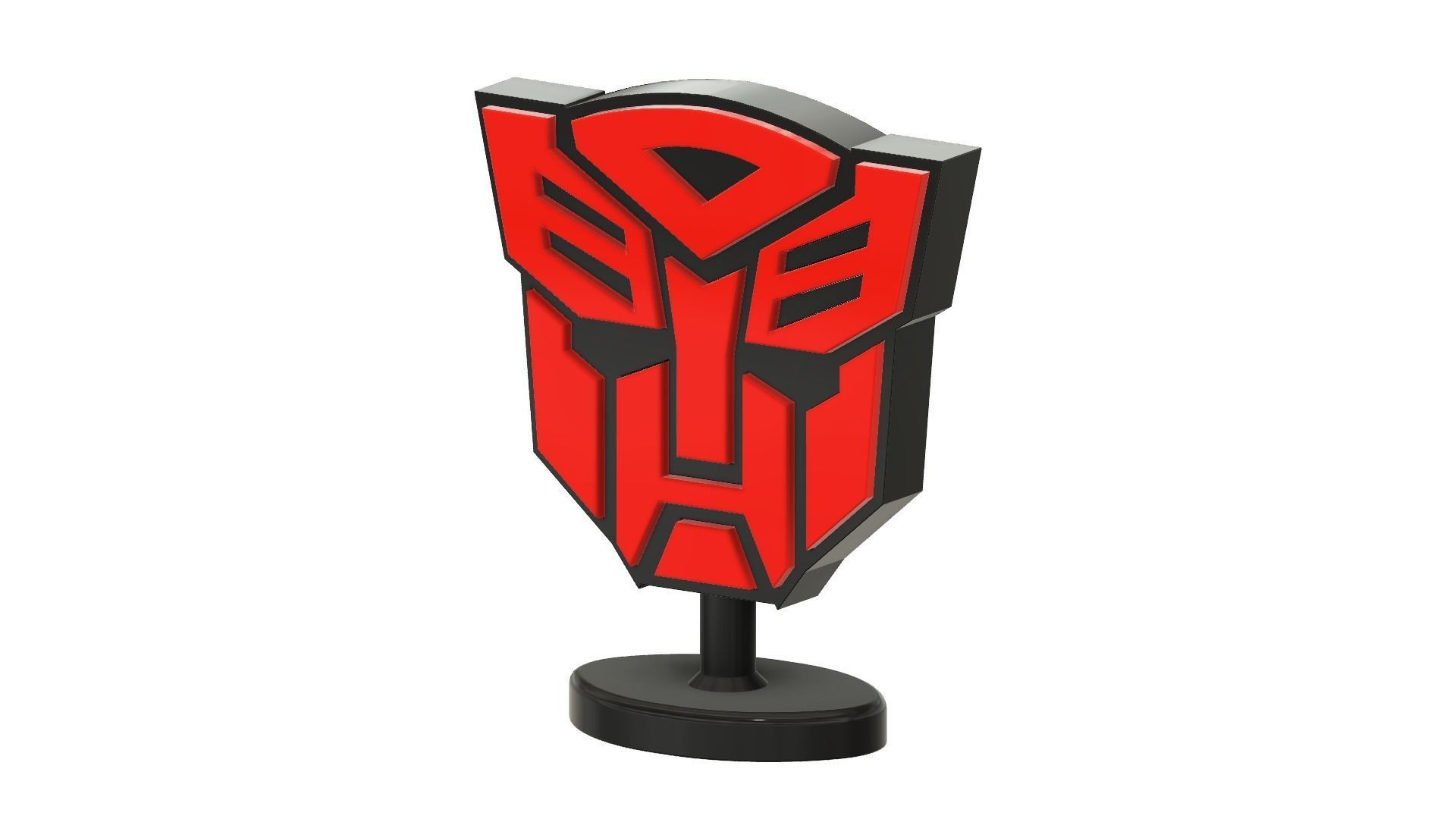 Transformers Logo Stand 3D model 3D printable | CGTrader