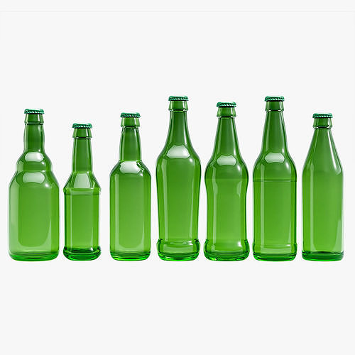 Beer Bottle Shapes 3D model | CGTrader