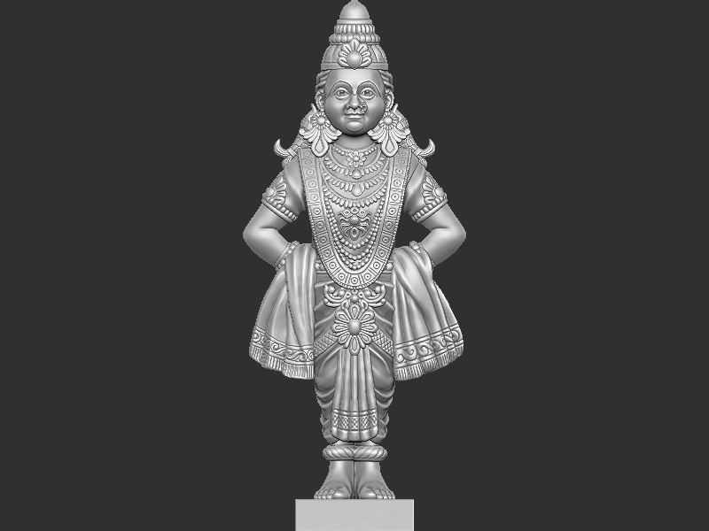 Vitthal Rukmini God 3D model 3D printable | CGTrader
