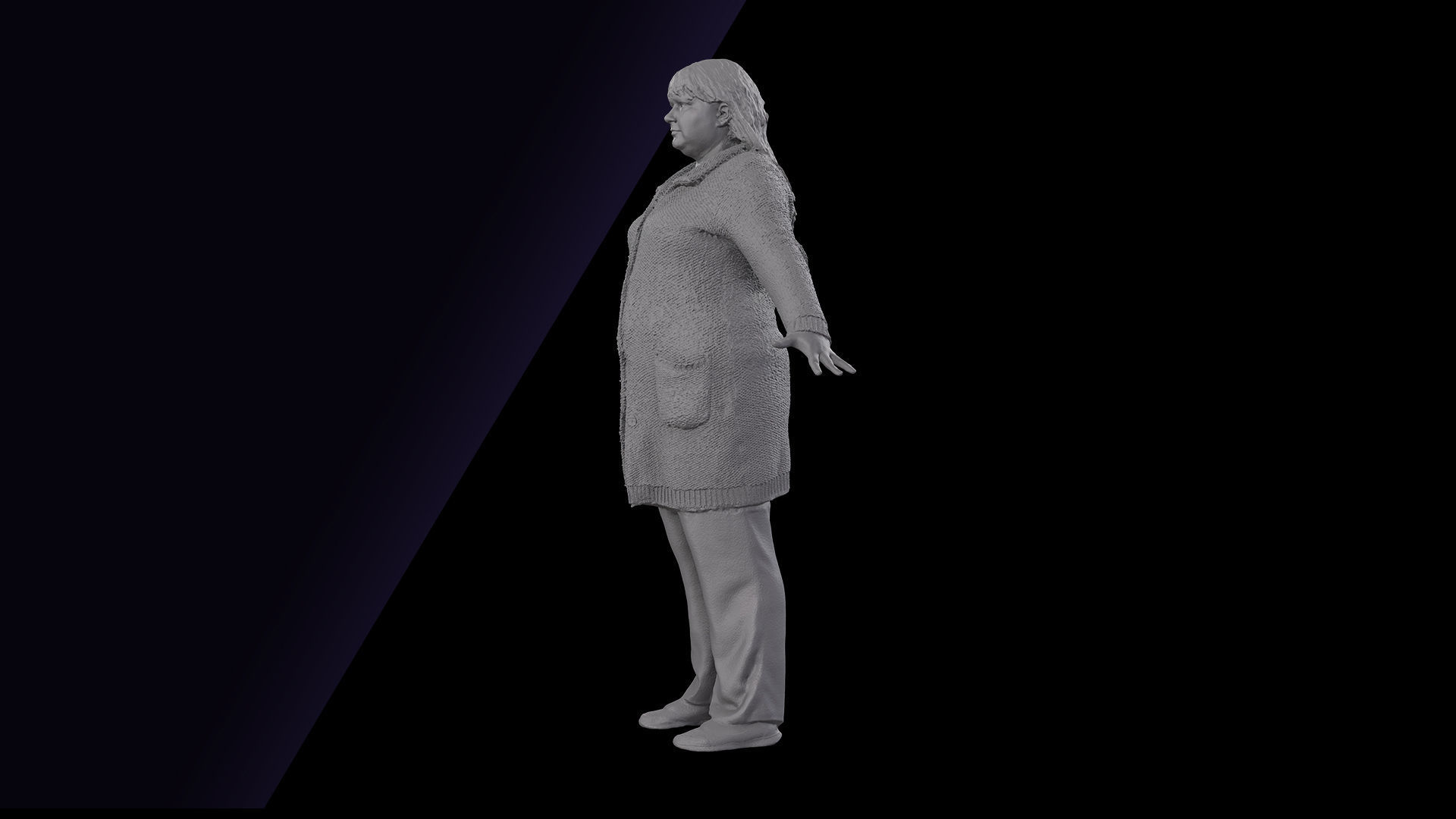 Cleaned A Pose Scan Isabel Vincent Dressed 3D model | CGTrader